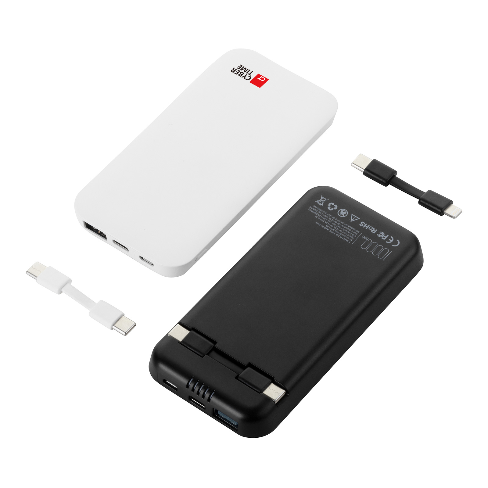 Fast Charging Power Bank (USB-C Cables Included) – Cyber Time